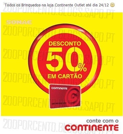 Promoções | FREEPORT | 50% em brinquedos Outlet Continente - Blog 200 ...
