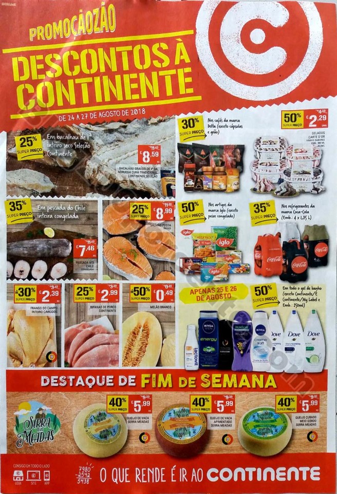 Antevisão Folheto CONTINENTE Fim de semana promoções de 24 a 27 agosto ...