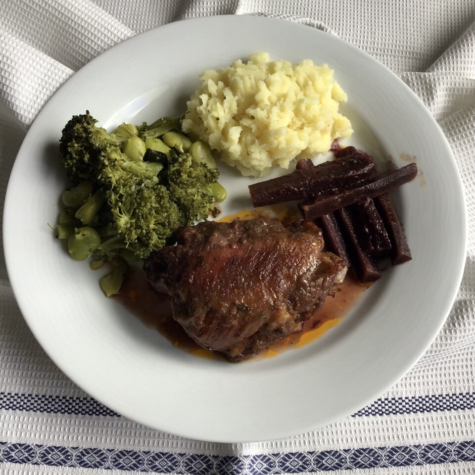 Frango Assado (caseiro) com os sabores do Mediterrâneo! - 7 Dias ...