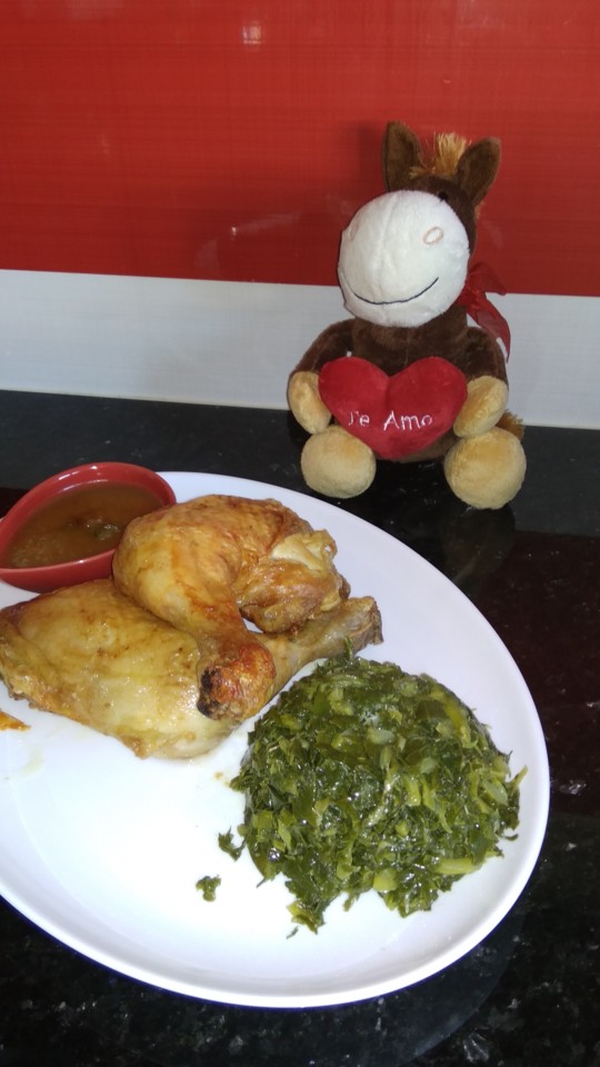 Frango corado com molho agridoce - Especial São Valentim - De colher cheia
